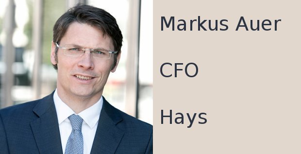 CFO vor der Wahl: Markus Auer, Hays - FINANCE